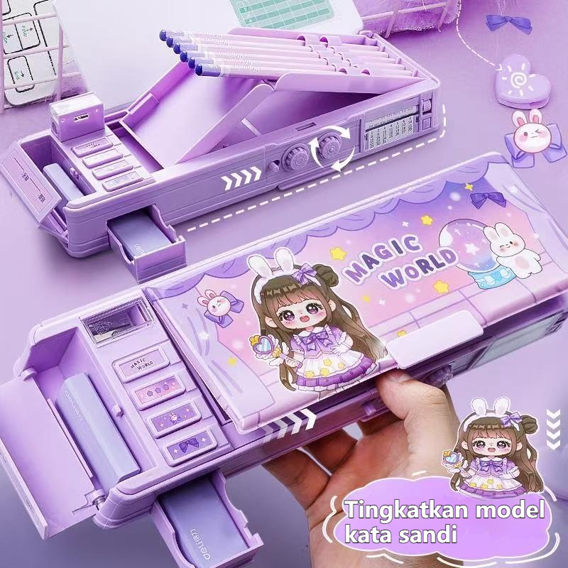 Jual Segera Dipesan! Kotak Pensil Multifungsi Nini Magic House, Anti ...