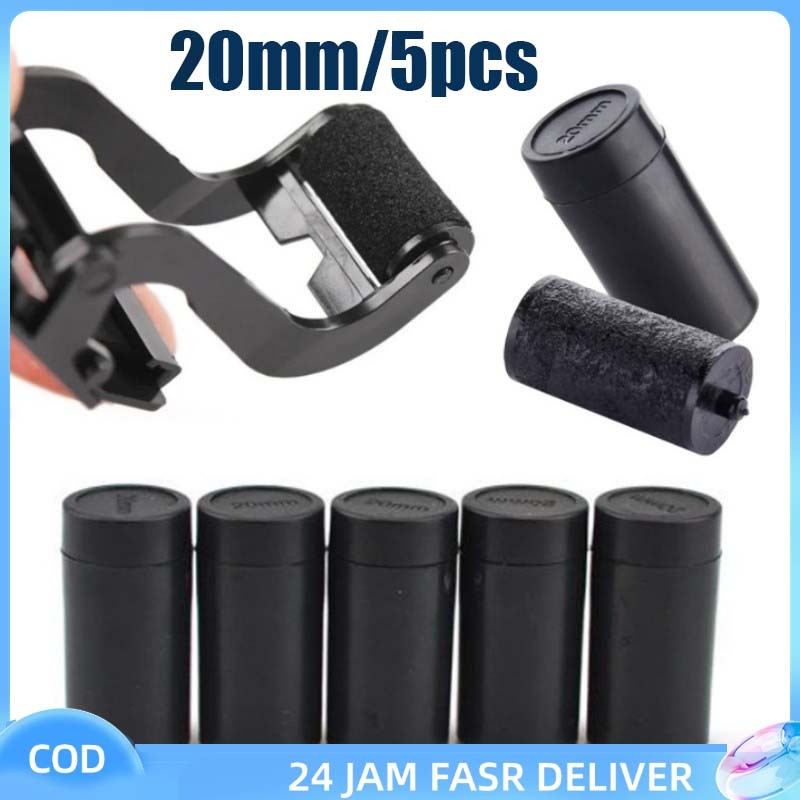 Jual 5Pcs Ink Roller Hitam Tinta Mesin Label Harga 20mm Untuk Price ...