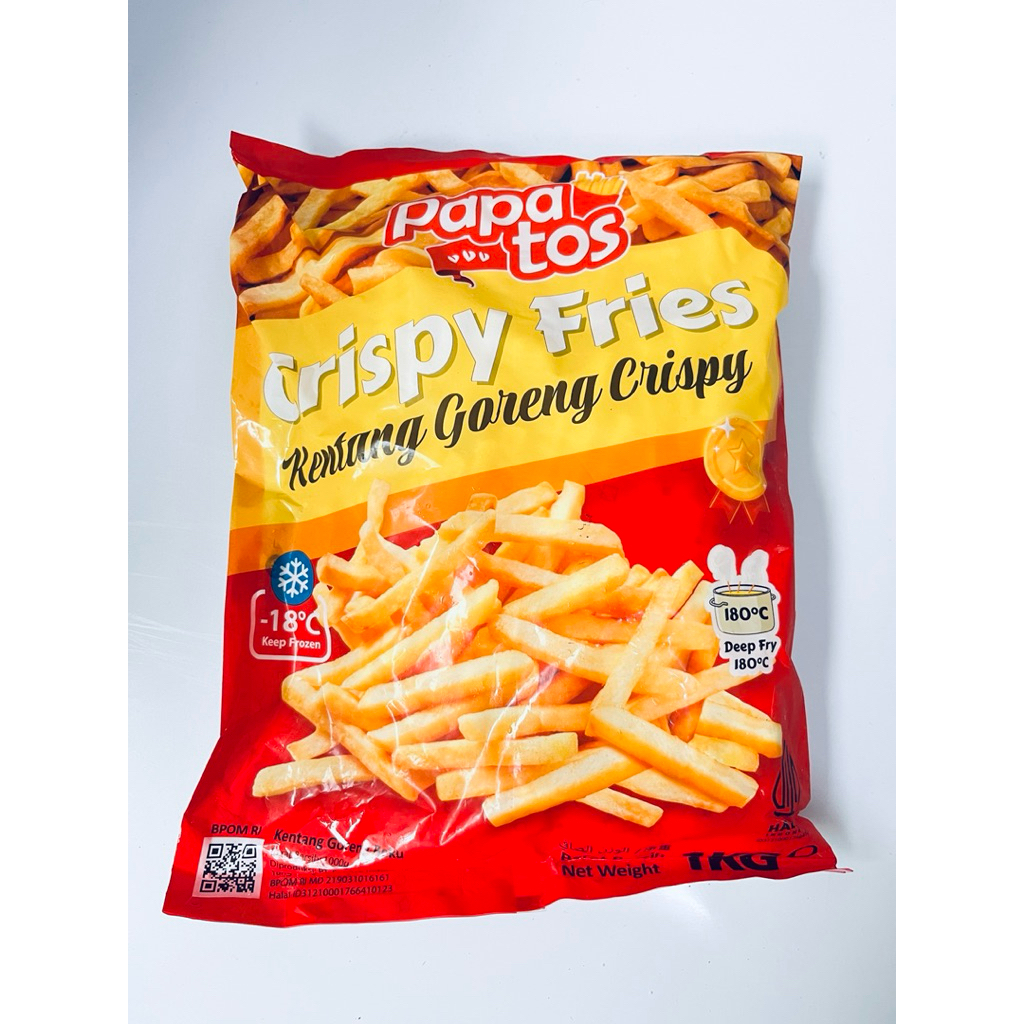 Jual Kentang goreng PAPATOS crispy fries 1kg | Shopee Indonesia