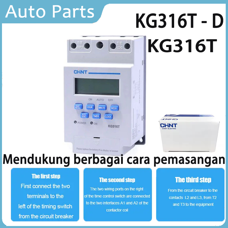 Jual [Ready/COD] CHINT KG316T / KG316T-D Digital Timer CHINT Time Relay ...
