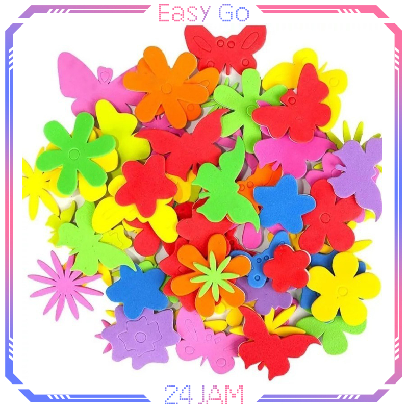 Jual EVA Foam Sticker Dekorasi Dinding Stiker Busa EVA 3D Bunga DIY ...