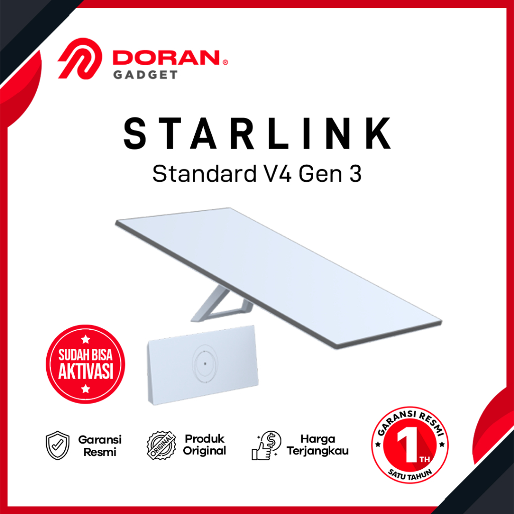 Jual Starlink Standard V4 Gen 3 Internet Satellite Antenna & WiFi 6 ...