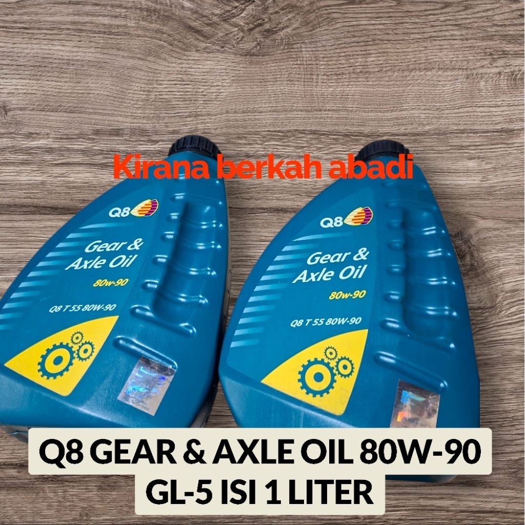 Jual Q8 OIL GEAR & AXLE 80W-90 GL-5 KEMASAN 1 LITER | Shopee Indonesia