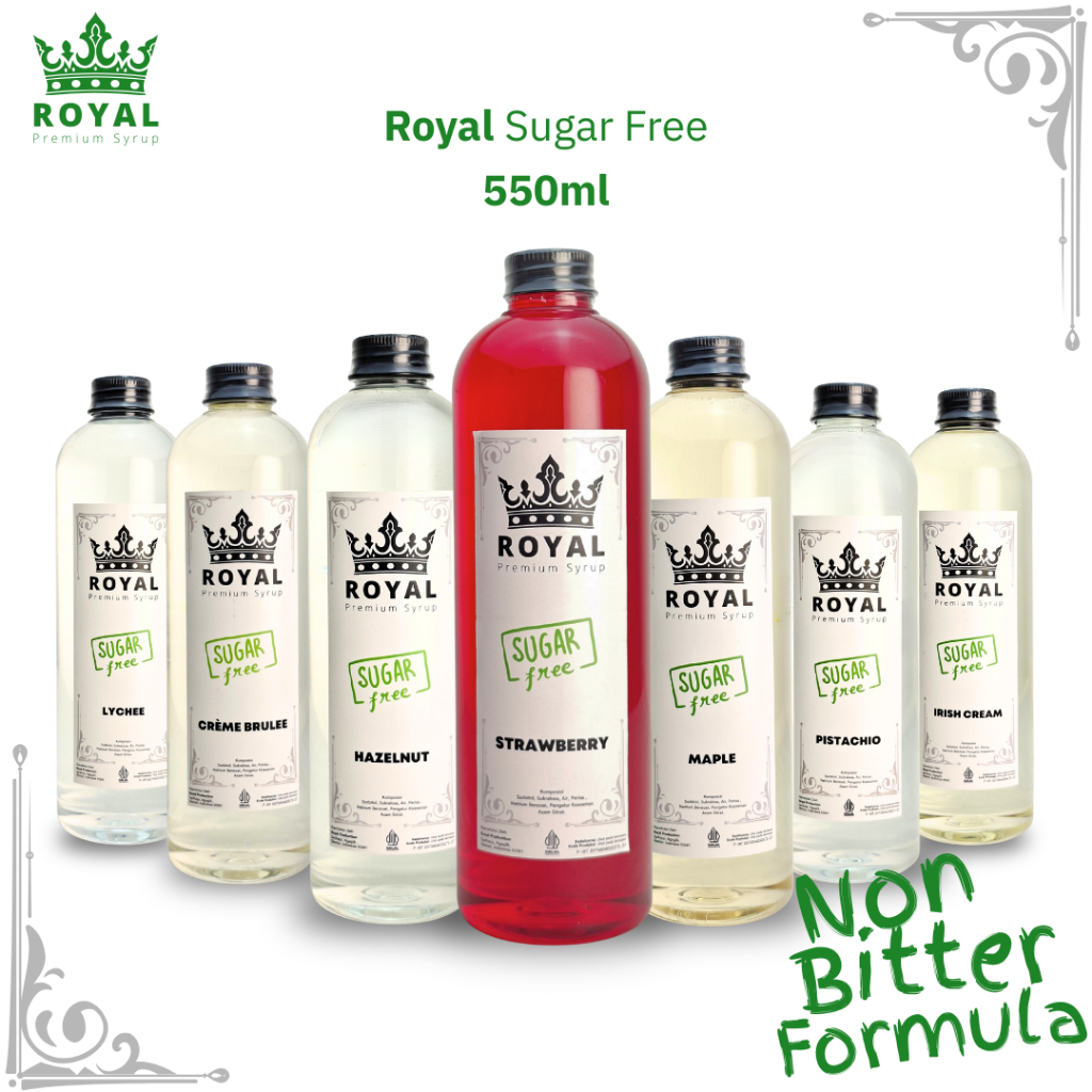 Jual ROYAL SUGAR FREE Keto Syrup / Sirup (550ml) - Butterscoth Vanilla ...