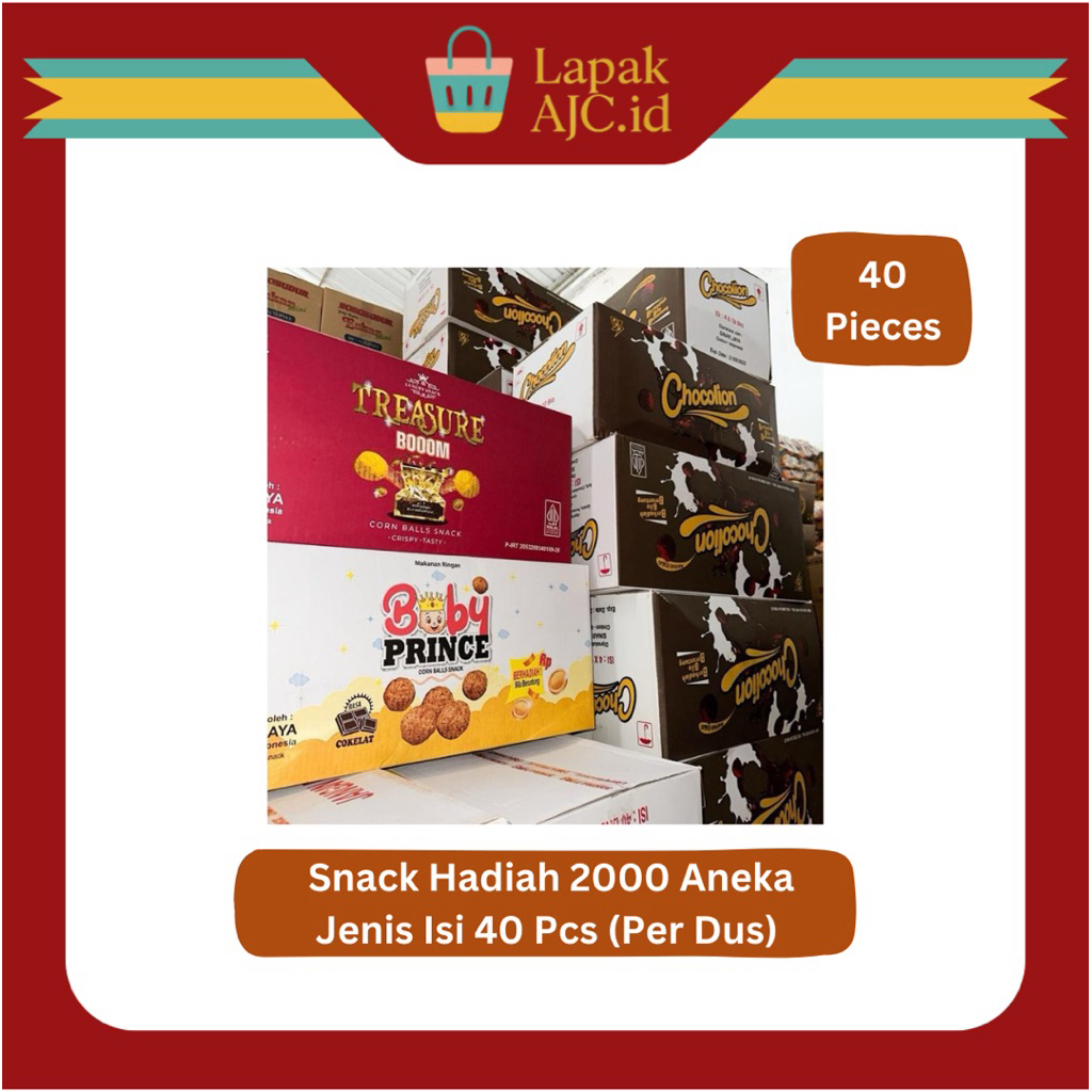 Jual Snack Hadiah $ Isi 40Pcs/Dus (Treasure Boom, Choco Lion, Baby ...