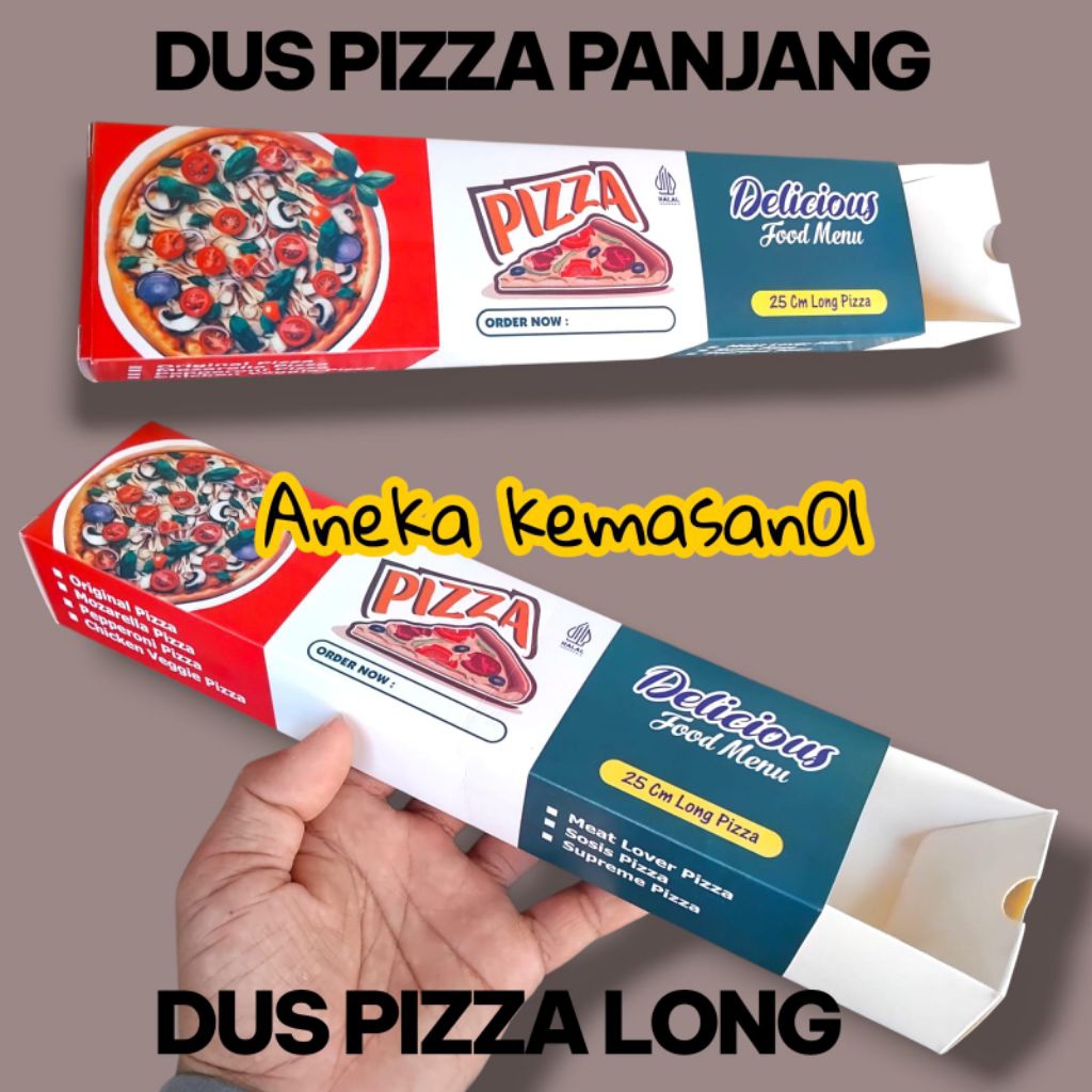 Jual Dus pizza panjang / Long pizza / box pizza / kemasan makanan ...