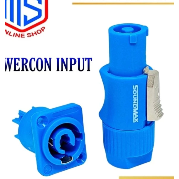 Jual Jack Powercon MALE FEMALE Jack AC Listrik Powercon Conector ...