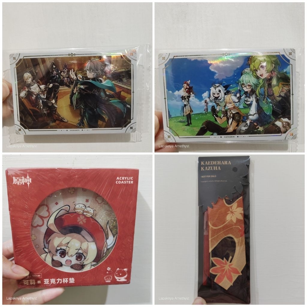 Jual genshin impact kinich kaedehara kazuha scarf coaster klee seal ...