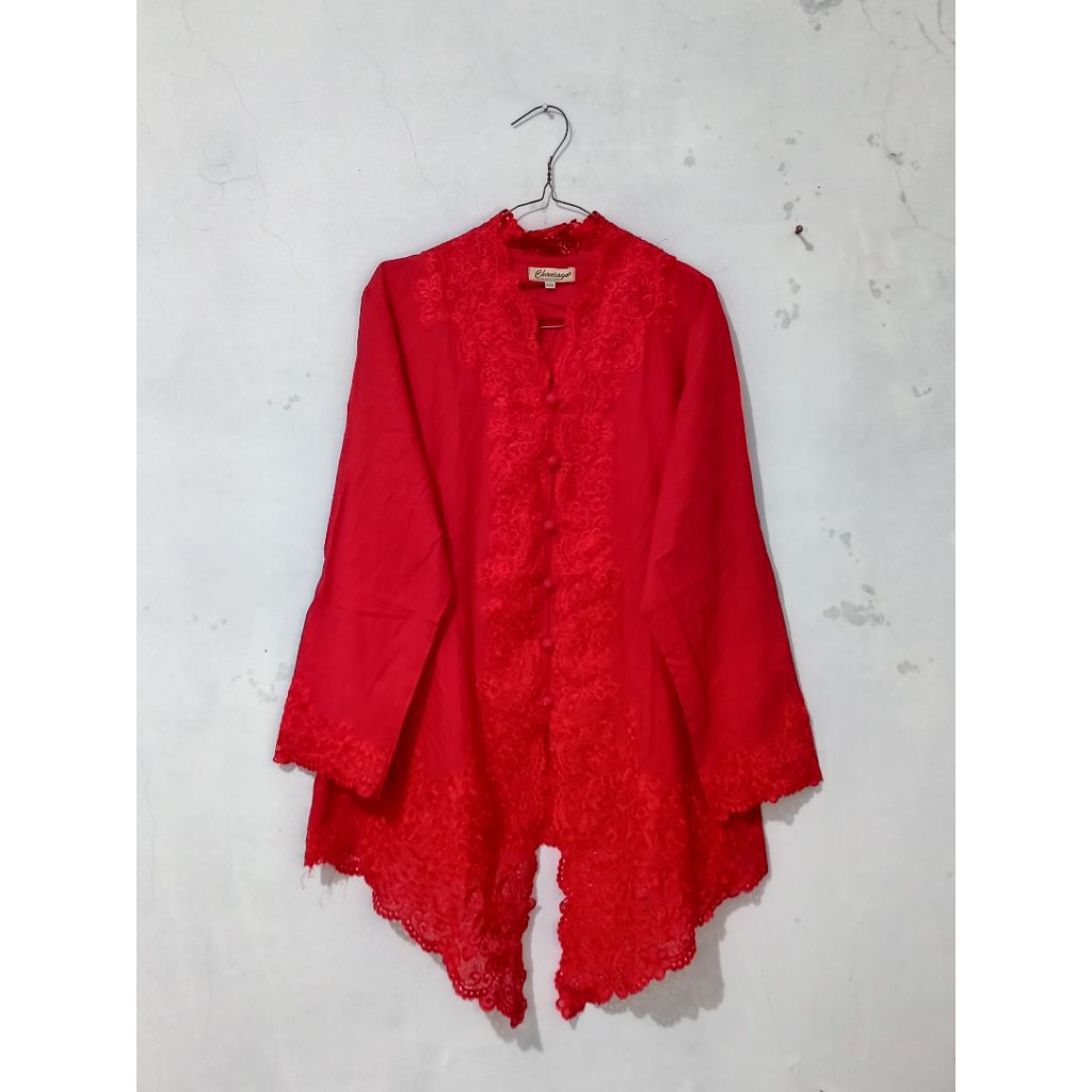 Jual ATASAN KEBAYA MERAH PEREMPUAN REMAJA PRELOVED | Shopee Indonesia