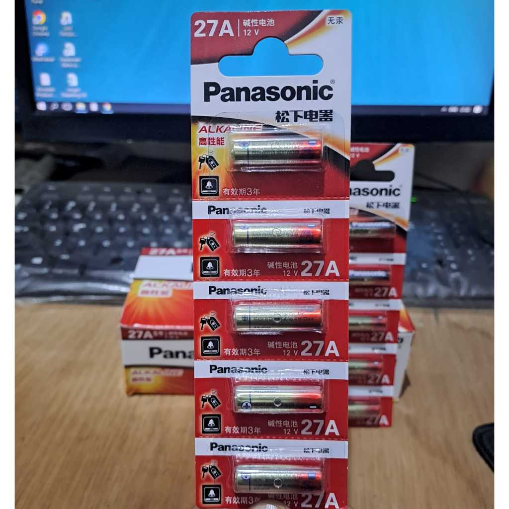 Jual Baterai Panasonic 27A 12V Original Alkaline Batre A27 MN27 LRV27A ...