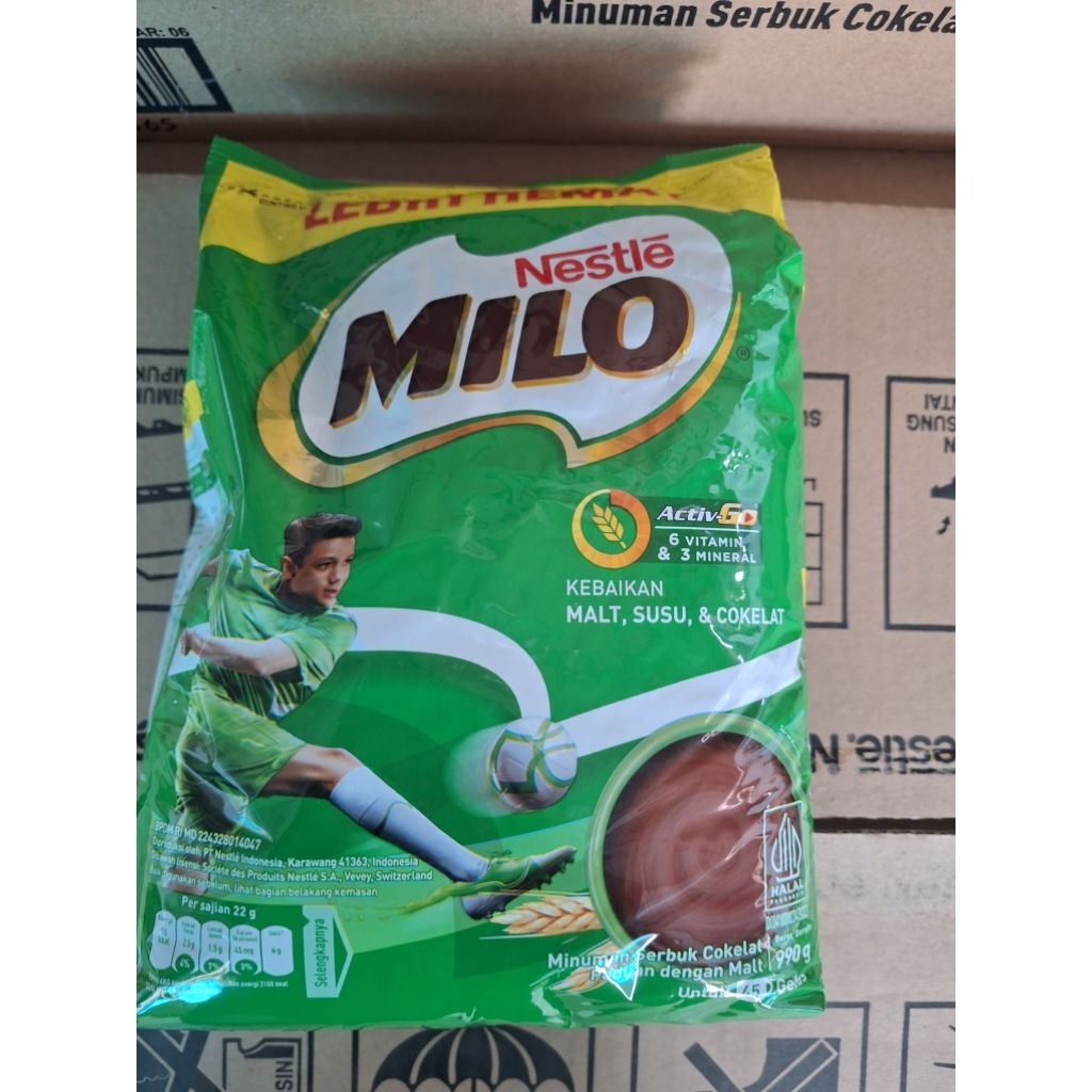 Jual NESTLE MILO ACTIVE GO COKLAT 990GR Murah!!! | Shopee Indonesia