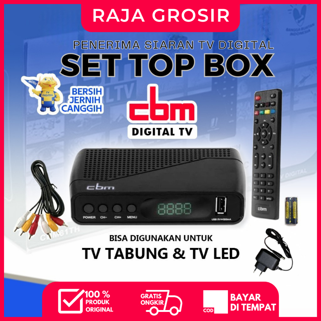 Jual STB TV Digital Terbaik Murah CBM | Full HD 1080p, DVB-T2, USB ...