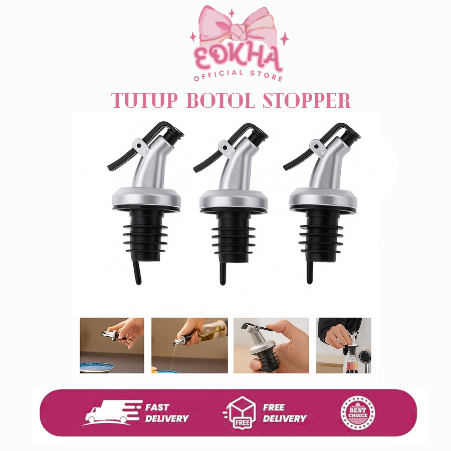Jual EDKHA - Tutup Botol Stopper Dispenser Penutup Penuang Minyak Sirup ...