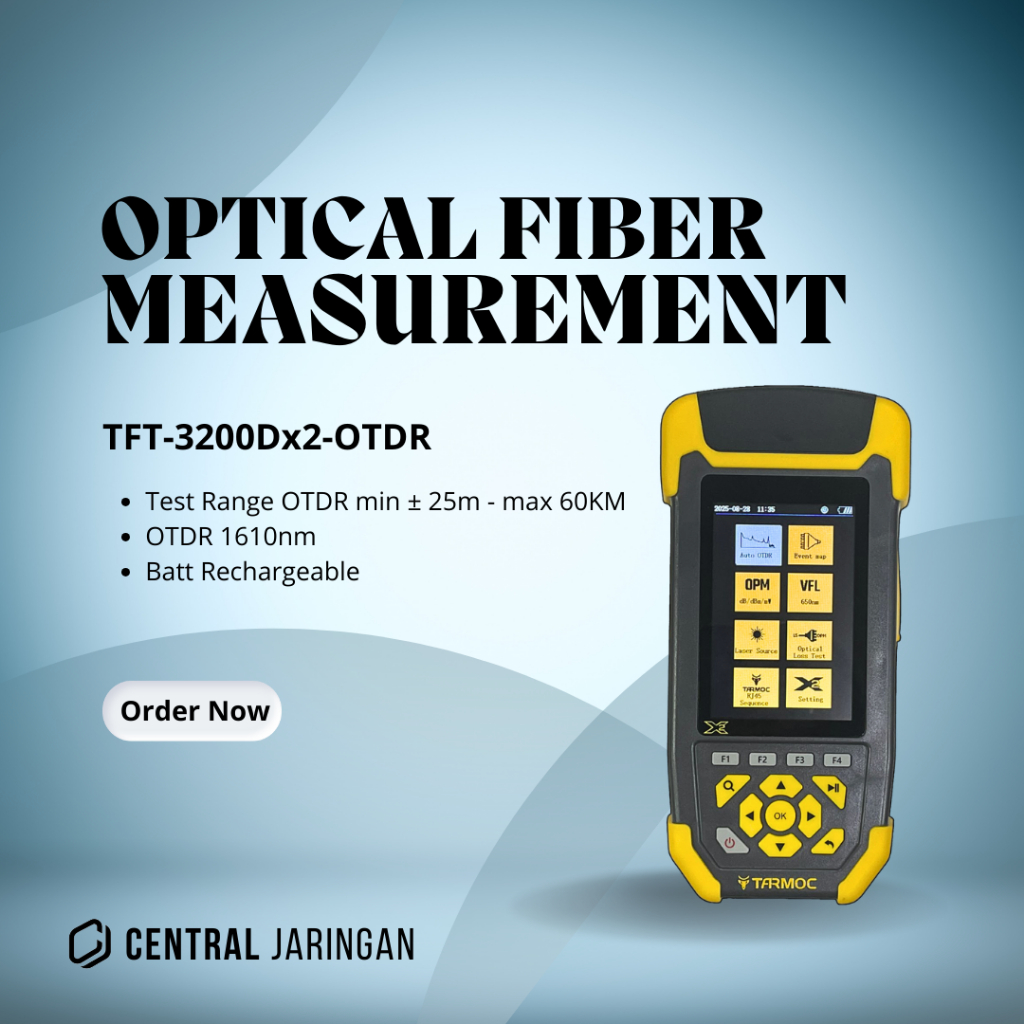 Jual Tarmoc TFT-3200Dx2-OTDR | Fiber Optic mini OTDR Active/Online Live ...