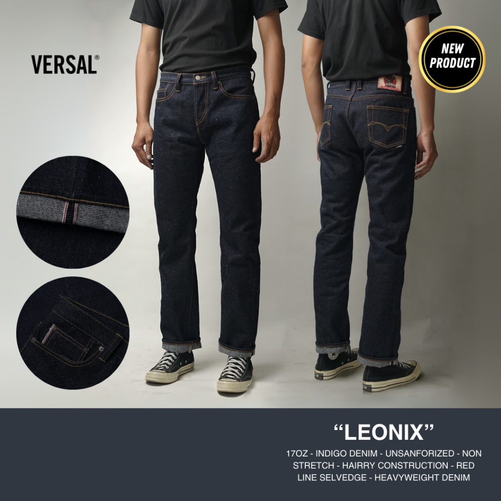 Jual Versal The Finest- LEONIX 17oz Indigo Unsanforized Selvedge Denim ...