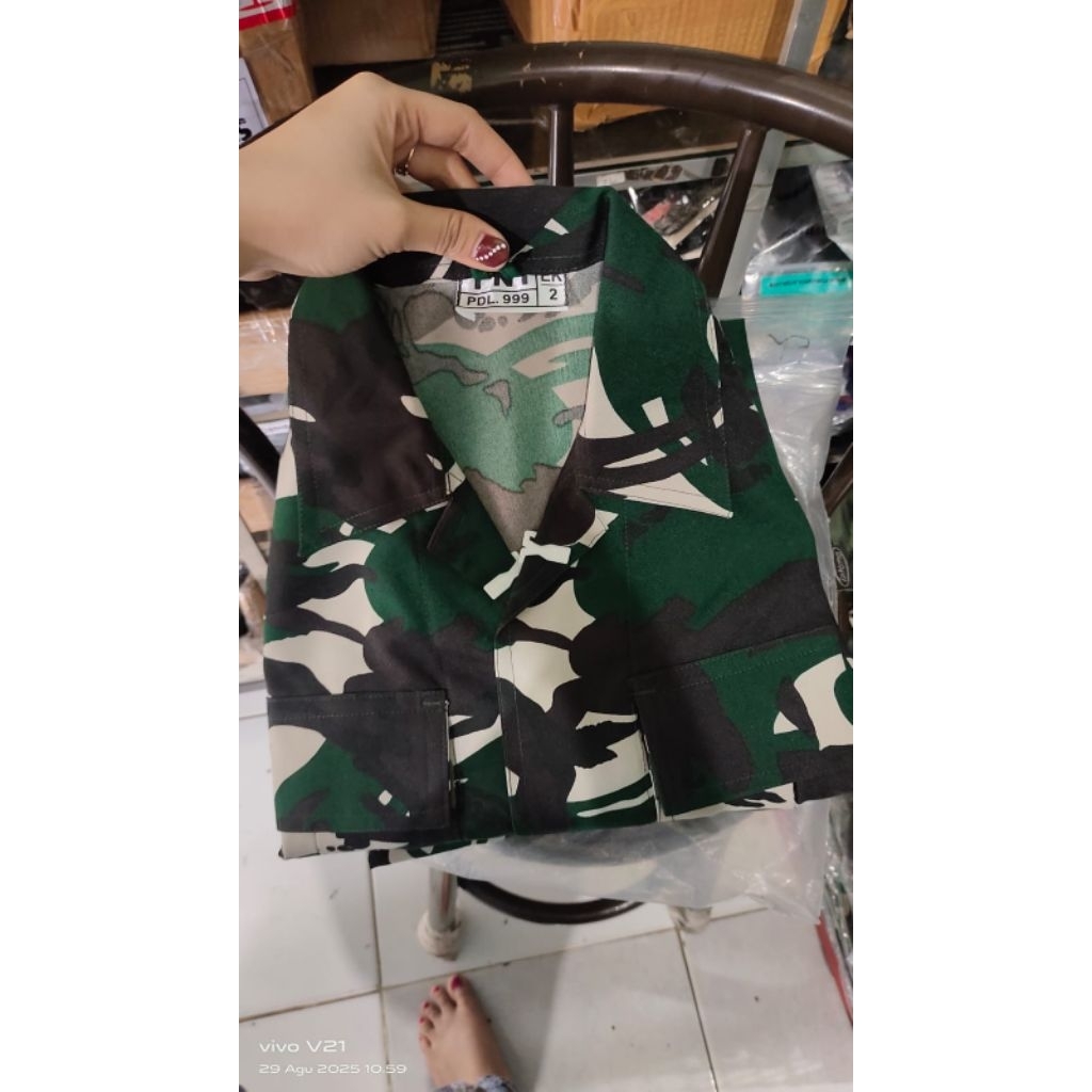 Jual BAJU PDL VELBED 999 MULTI CROPS/BAJU PDL VELBED GELAP 999 | Shopee Indonesia