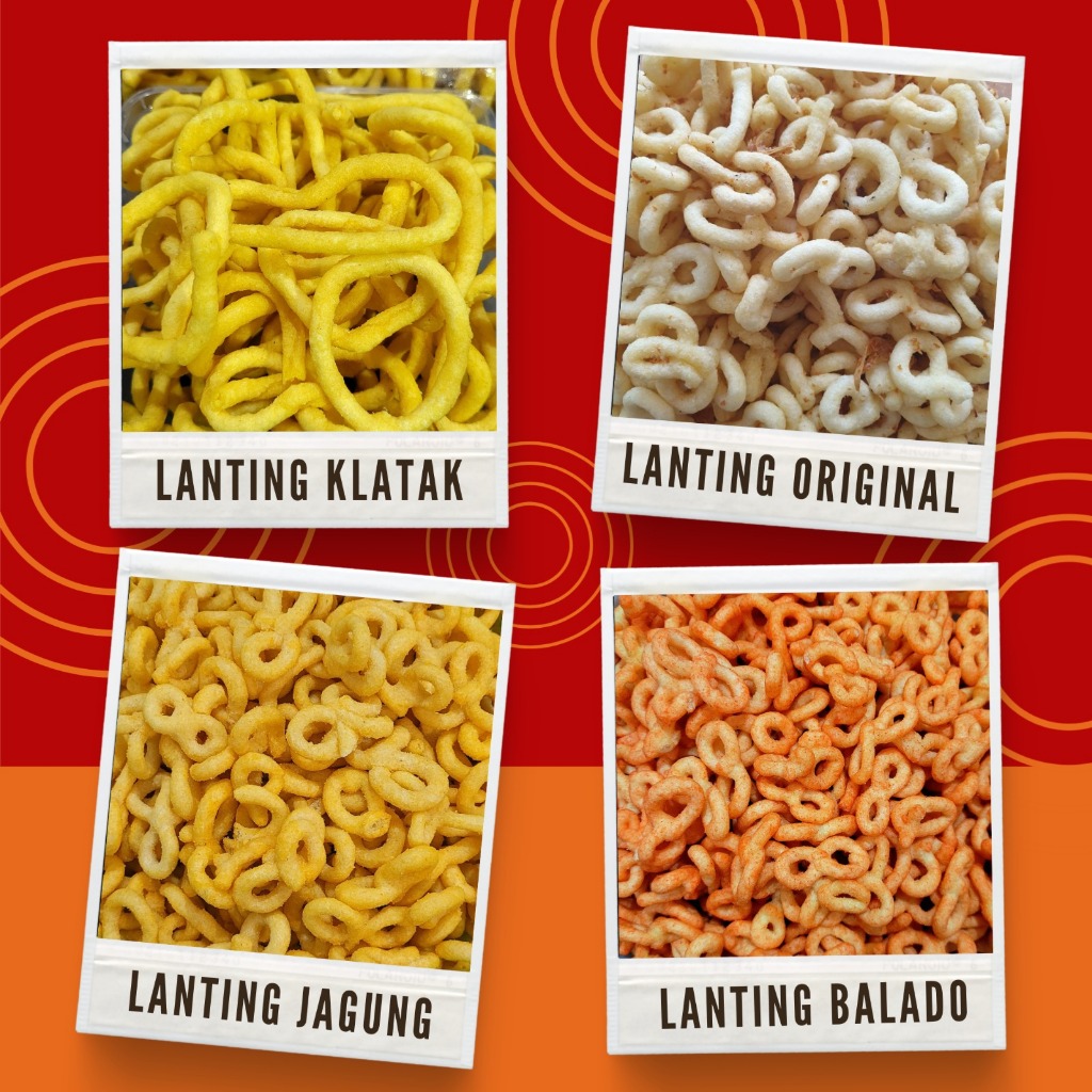 Jual Lanting Aneka Rasa Jagung Balado Original Klatak - 500Gram ...