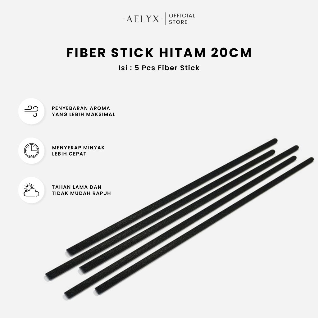 Jual Aelyx Fiber Stick Reed Diffuser Ukuran 20cm 5 Pcs Batang Diffuser ...