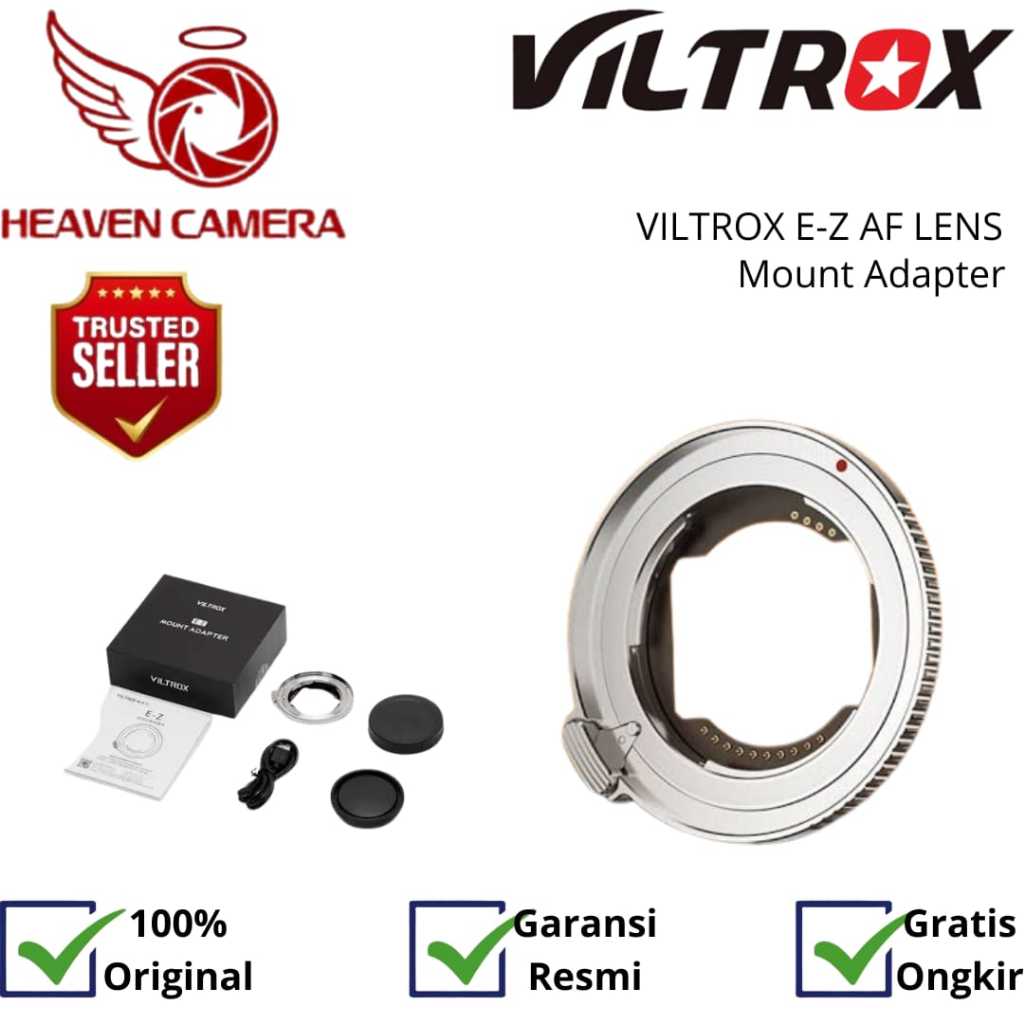 Jual Viltrox E-Z AF Lens Mount Adapter Body Nikon Z to Lensa Sony ...