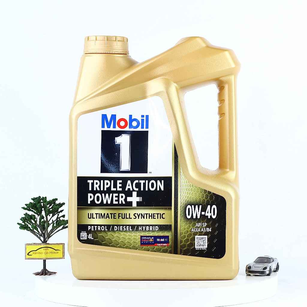 Jual Mobil 1 Triple Action Power Plus SAE 0W-40 4 Liter Api SP/A3/B4 ...