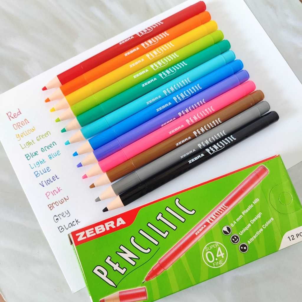 Jual Zebra Penciltic Pulpen Fineliner 0.4mm ( Satuan ) | Shopee Indonesia