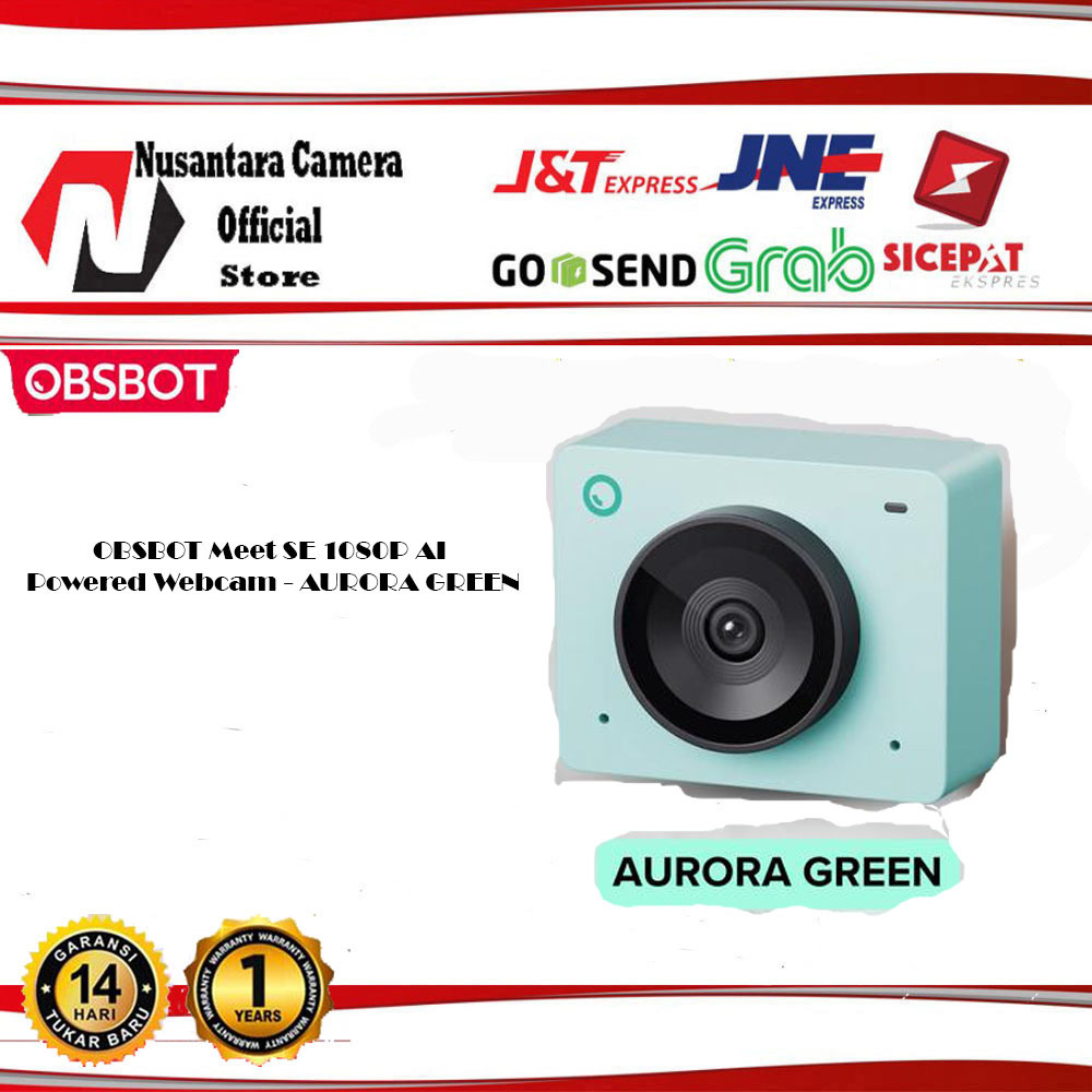 Jual OBSBOT Meet SE 1080P AI-Powered Webcam - AURORA GREEN | Shopee ...
