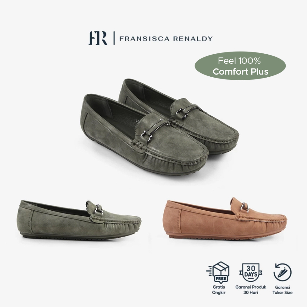 Jual Fransisca Renaldy Sepatu Kerja Loafers Wanita Size 37-41 Moccasin ...
