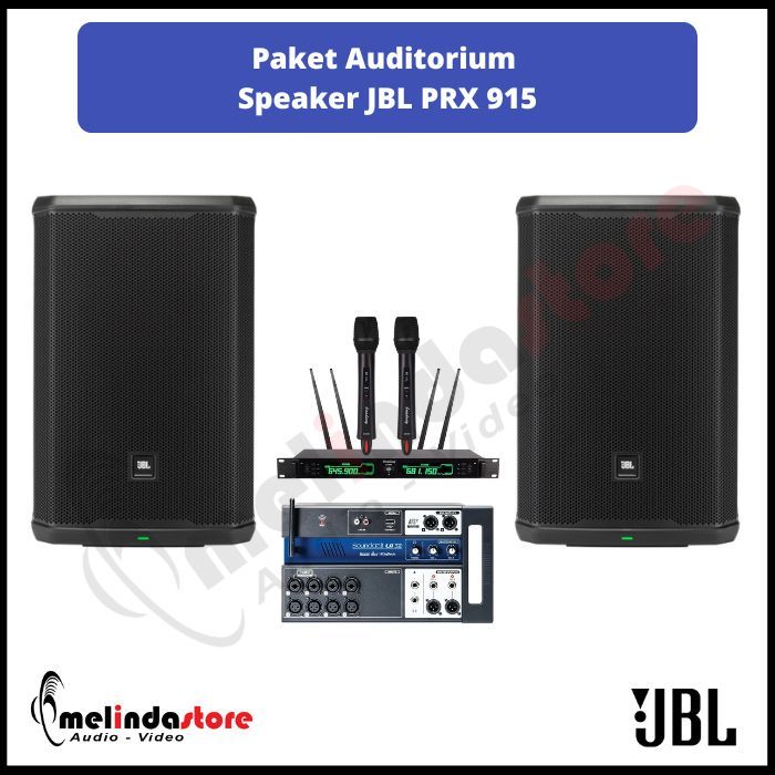 Jual Paket Sound System Auditorium Speaker Aktif JBL PRX 915 | Shopee ...