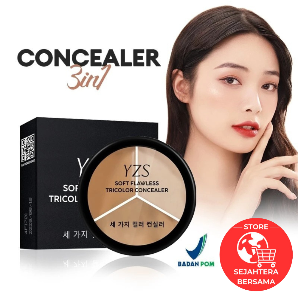 Jual SB YZS BPOM Concealer Tiga Warna | Menutupi Noda Bekas Jerawat ...