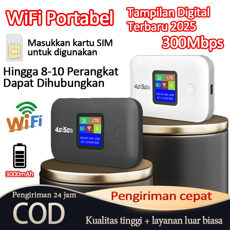 Jual KLYSTR Modem WIFI Mifi 4g/5g Mudah Dibawa USB 300Mbps 3000mAh ...