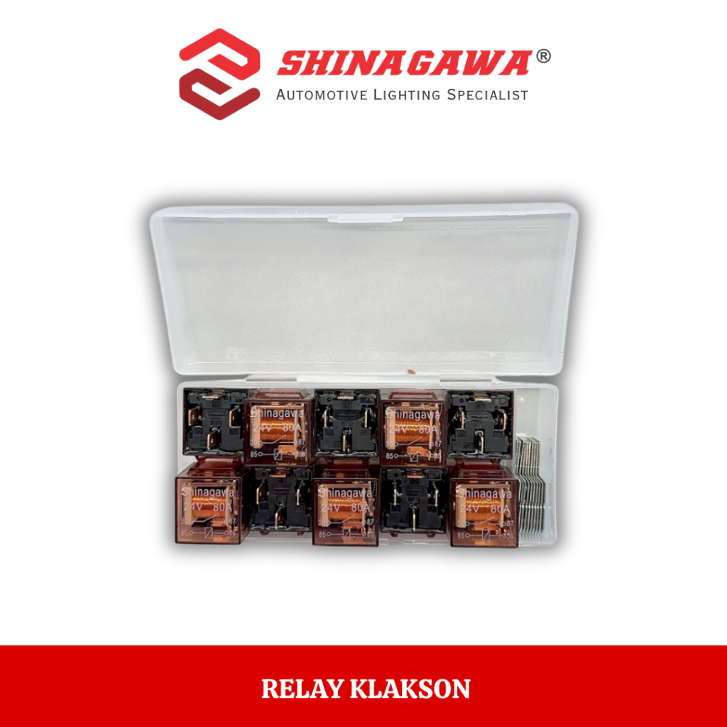 Jual {SHINAGAWA} Relay Klakson 24V 4 Kaki & 5 Kaki 12V 24V 80A 87A ...