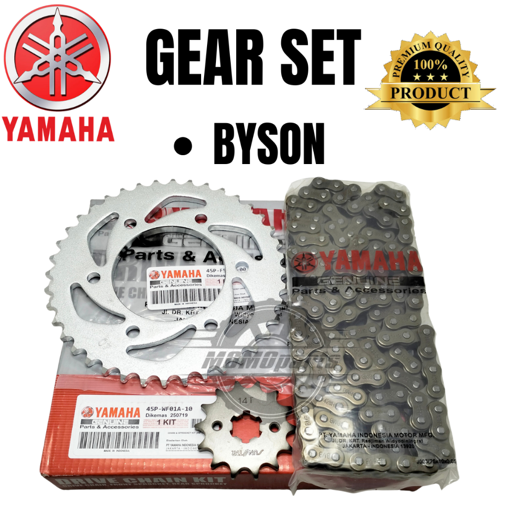 Jual ORIGINAL GEAR SET BYSON YAMAHA GIR SET PAKET KOMPLIT RANTAI GEAR ...