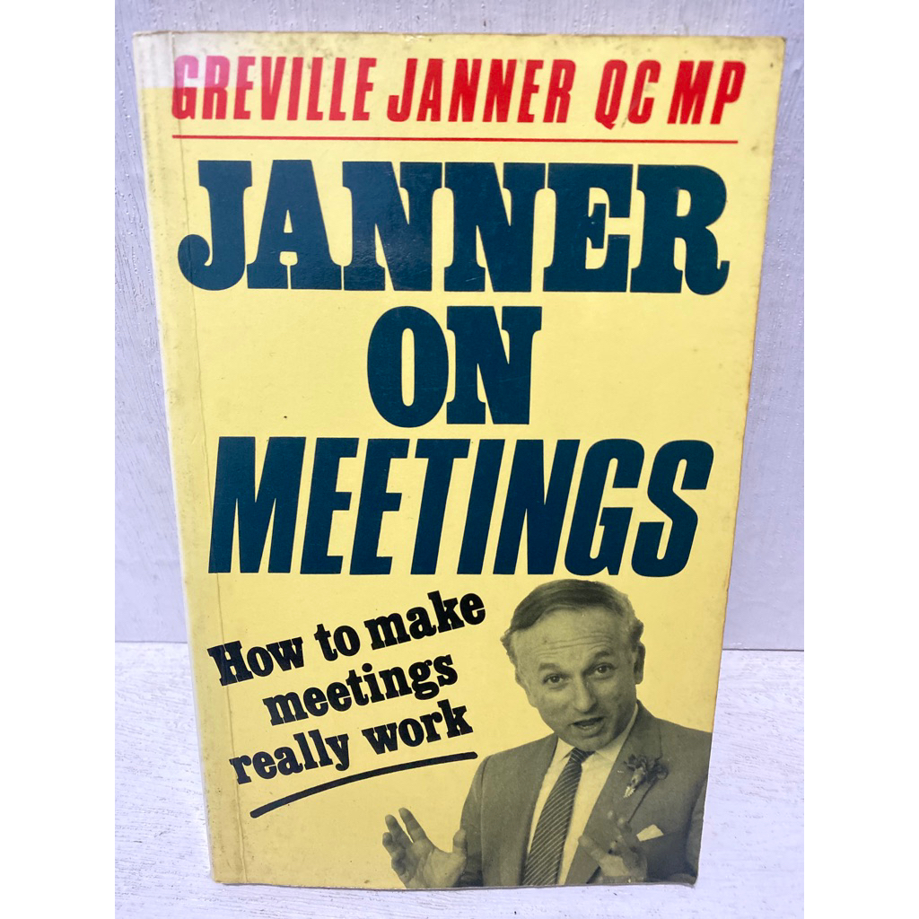 Jual Buku Original JANNER ON MERTINGS HOW TO MAKE MEETINGS REALLY WORK ...