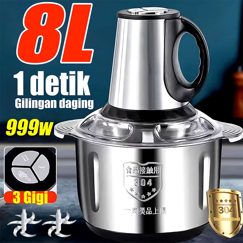 Jual blender daging Besar 6L 304 Baja Tahan Karat Mudah dibersihkan ...