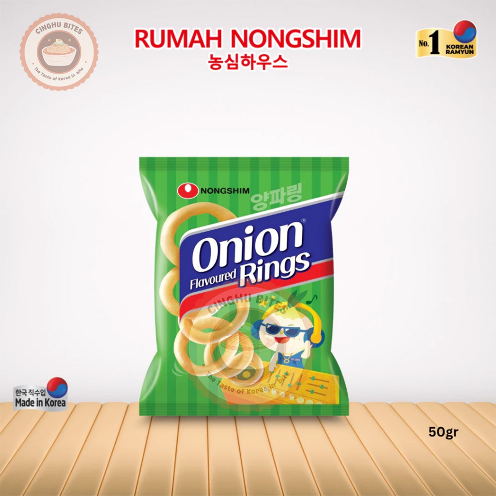 Jual Nongshim Onion Flavored Rings 90gr / Keripik Onion Ring / Snack ...