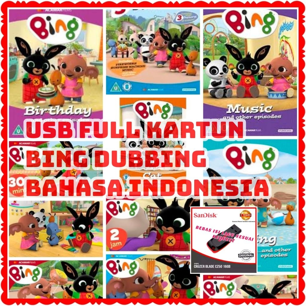 Jual FLASH DISK ISI FILM KARTUN ANAK BING DUBBING BAHASA INDONESIA ...