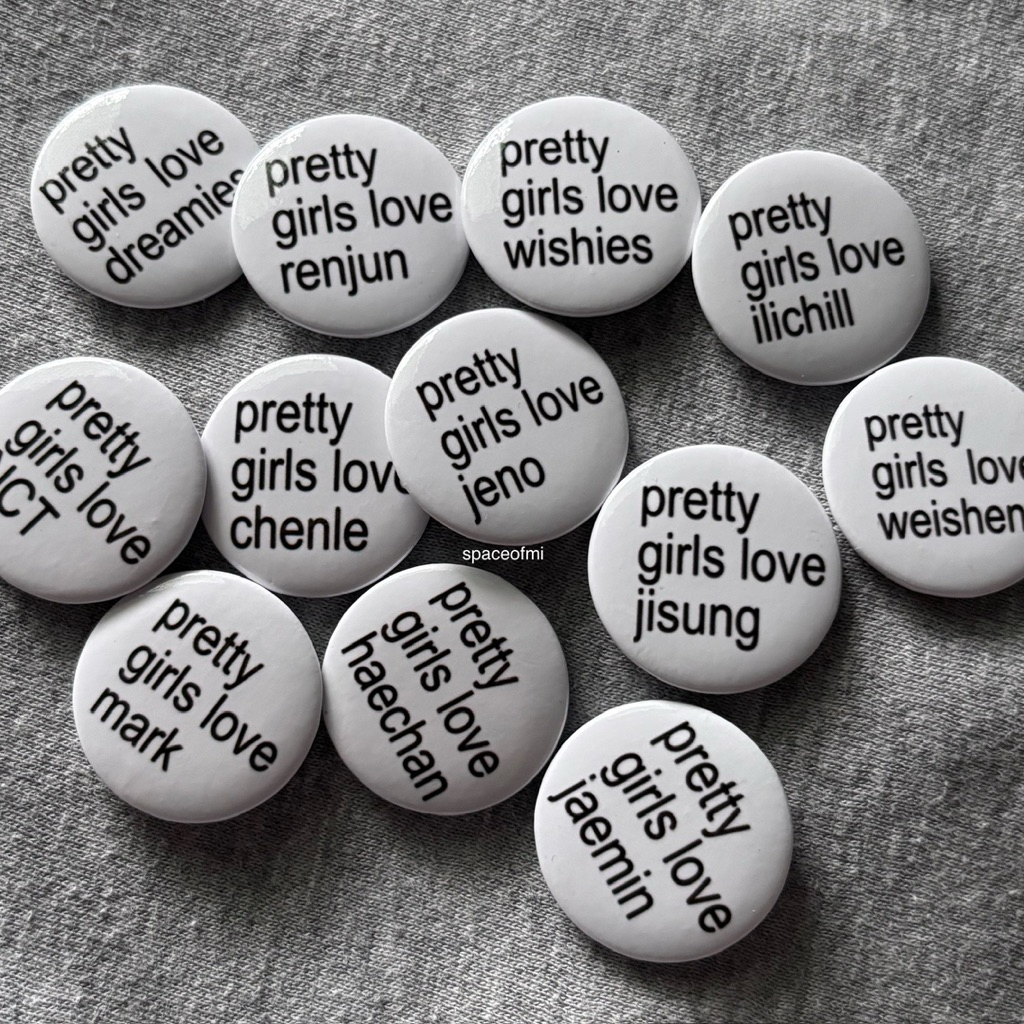 Jual mini pin button 3cm - nct pretty girls by spaceofmi - pin bros ...