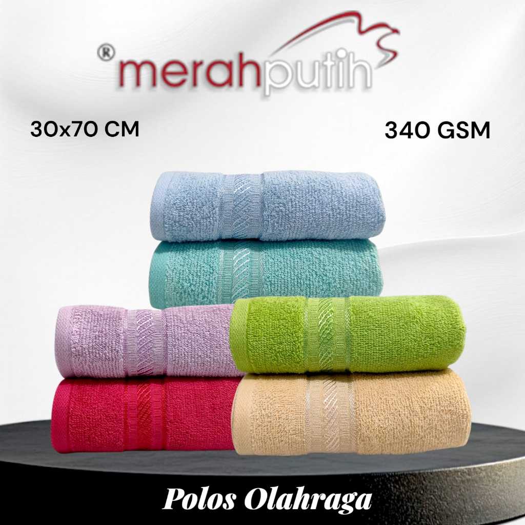 Jual Handuk Merah Putih Olahraga 30x70 cm | Shopee Indonesia