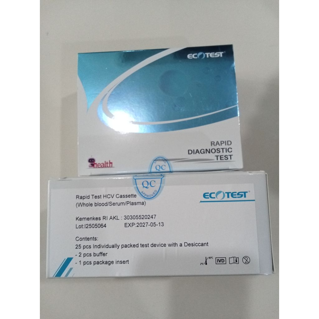 Jual HCV CASSETTE MERK ECOTEST 1 BOX ISI 25PCS | Shopee Indonesia