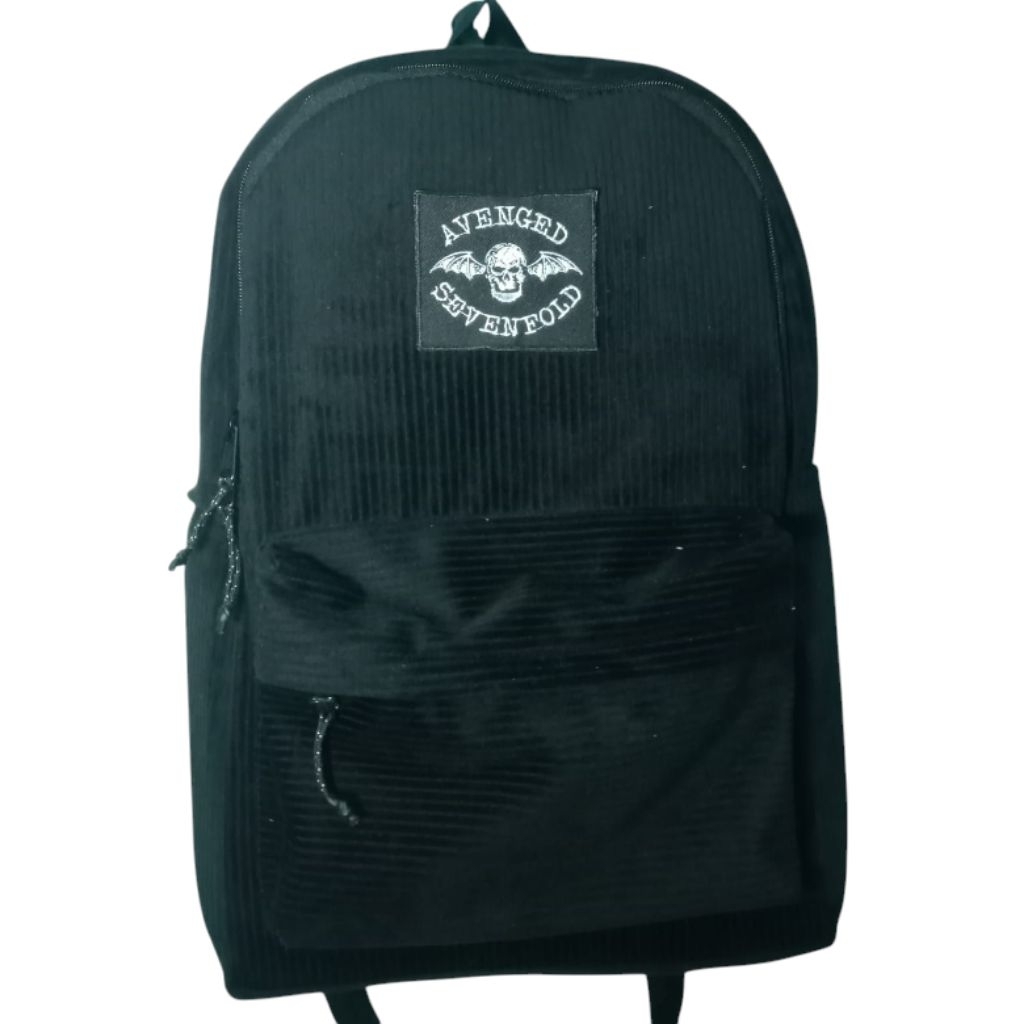 Jual Tas Corduroy Logo Musik Avenged Sevenfold/Tas Ransel Anak Muda ...