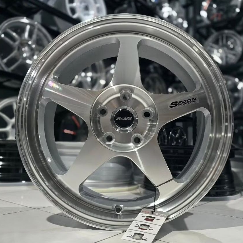 Jual velg racing r17 SPOON EVO LEBAR 8 PCD 5X114,3 ET 40 velg mobil ...