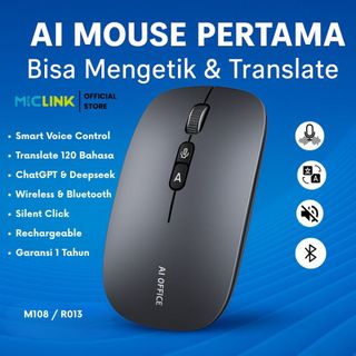 Jual MICLINK RULINK M108 R013 Smart AI Mouse Voice Typing Translate ...