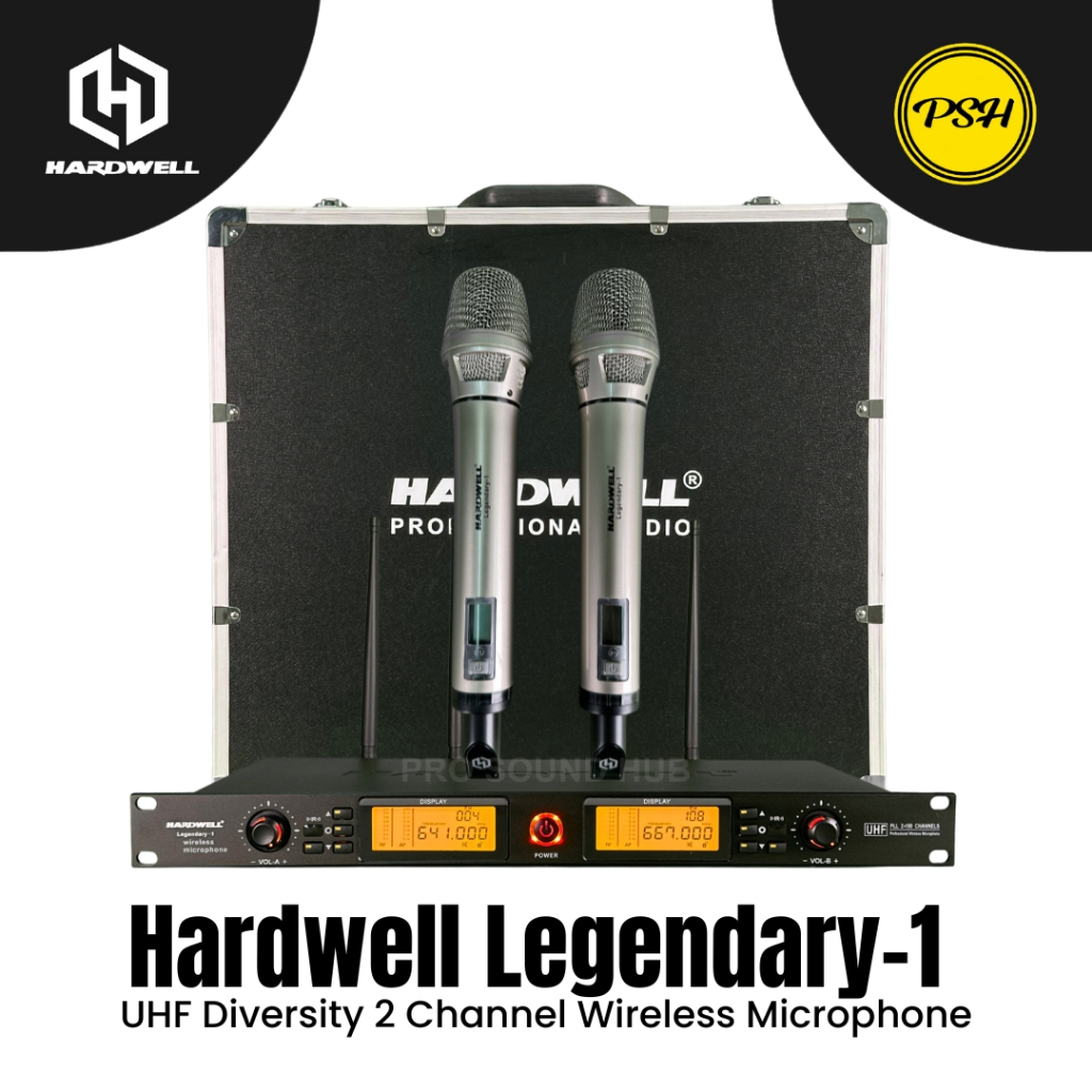 Jual Hardwell Mic Wireless Microphone UHF Pegang Genggam Handheld 1000 ...