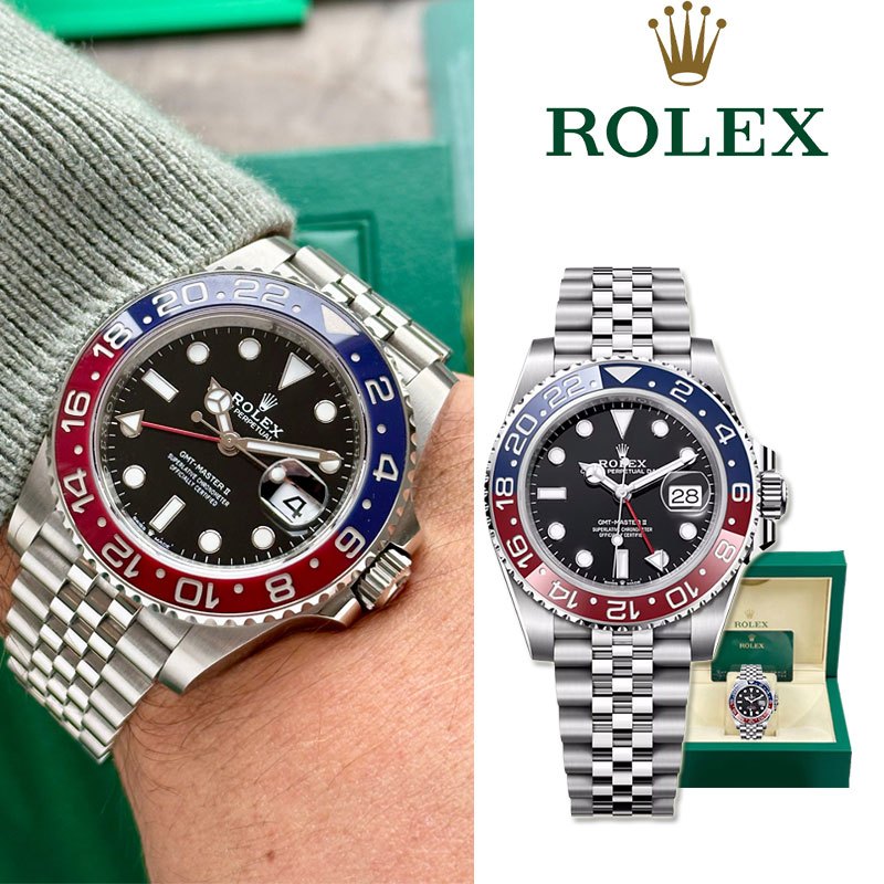 Jual 【Rolex】100% ASLI Rolex watch GMT-Master II Jam Tangan Rolex pria ...
