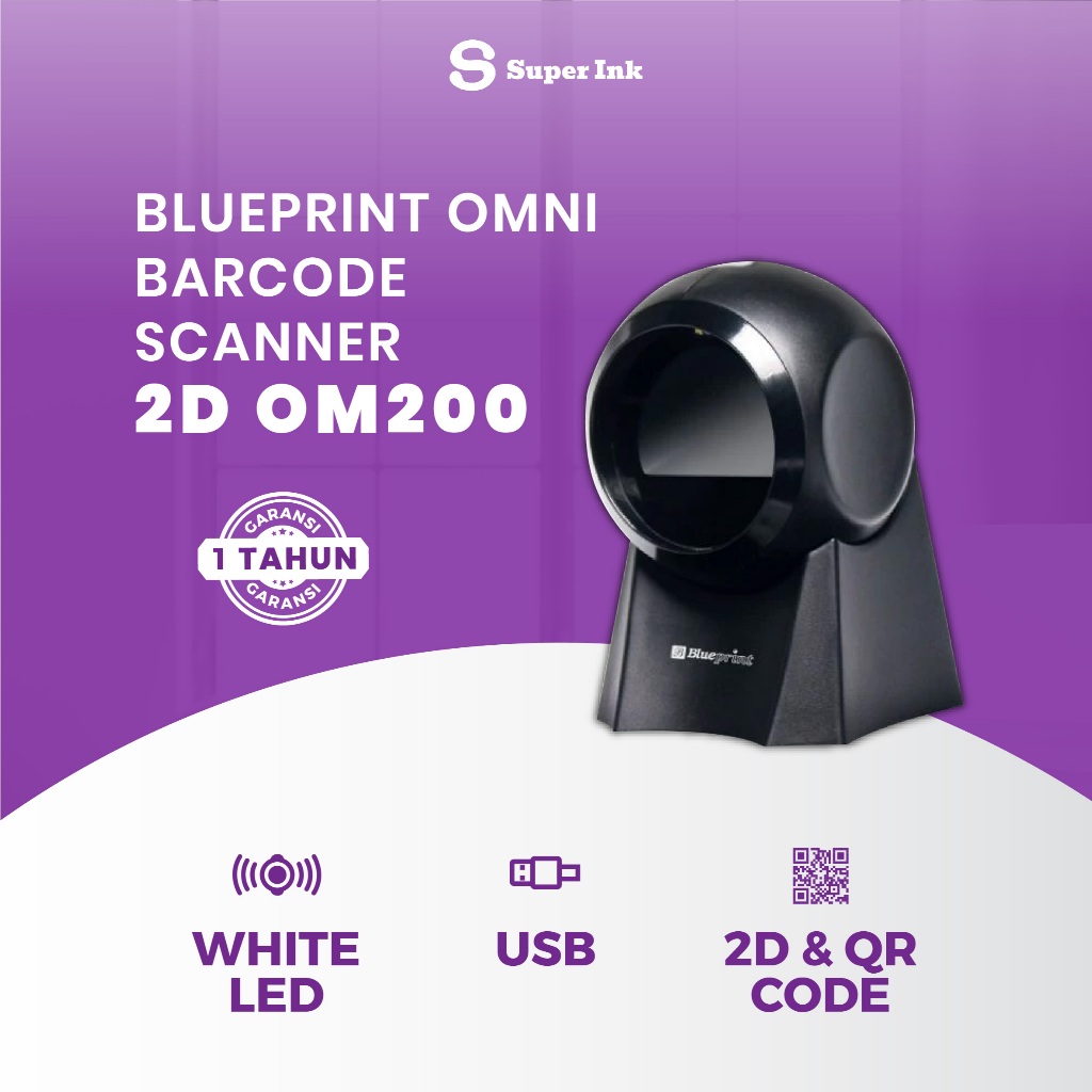 Jual Scanner Barcode Blueprint Omni USB Barcode 2D OM200 – Scanner ...