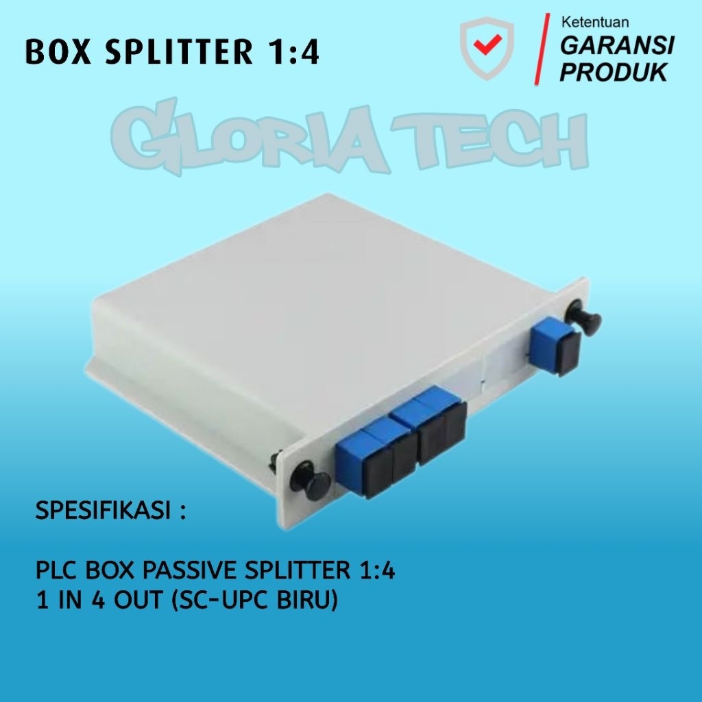 Jual Passive Splitter Box 1:4 SC UPC / PLC Box 1:4 SC UPC Fiber Optik ...