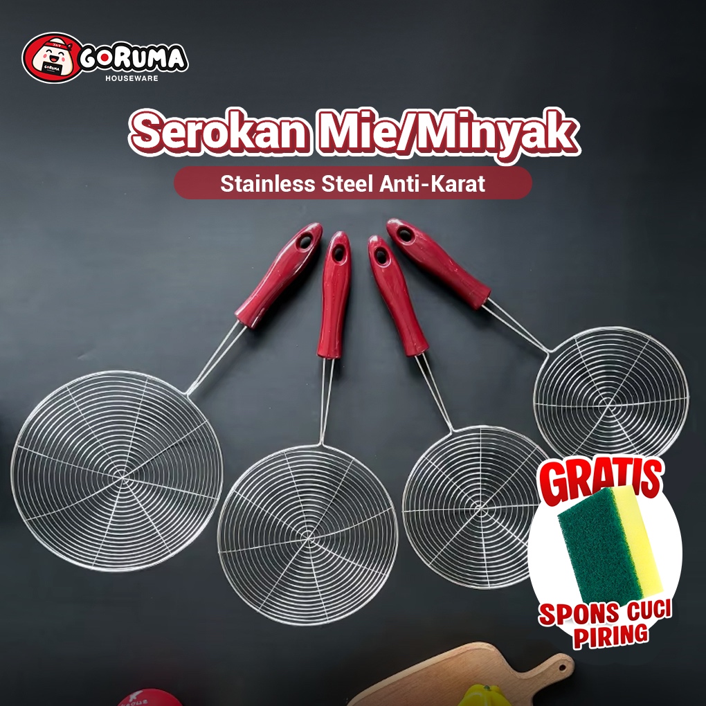 Jual GORUMA - Serok Mie STS Super (Free Spons) / Serok Mie Gagang ...