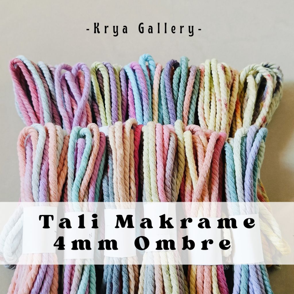 Jual Tali Makrame Ombre ±4mm (4meter) | Shopee Indonesia