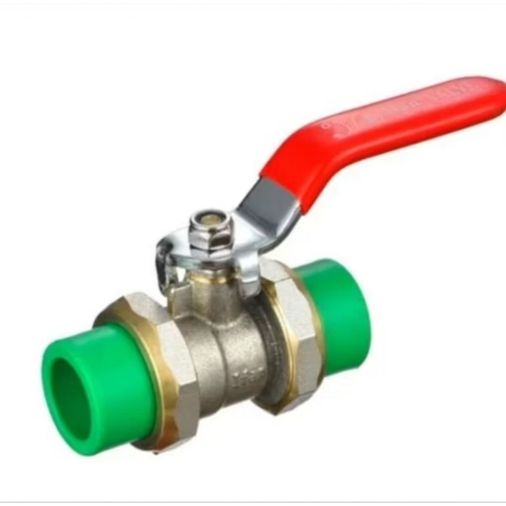 Jual DOUBLE UNION BALLVALVE BALL VALVE 32MM 32 MM X 1 INCH PIPA PPR ...