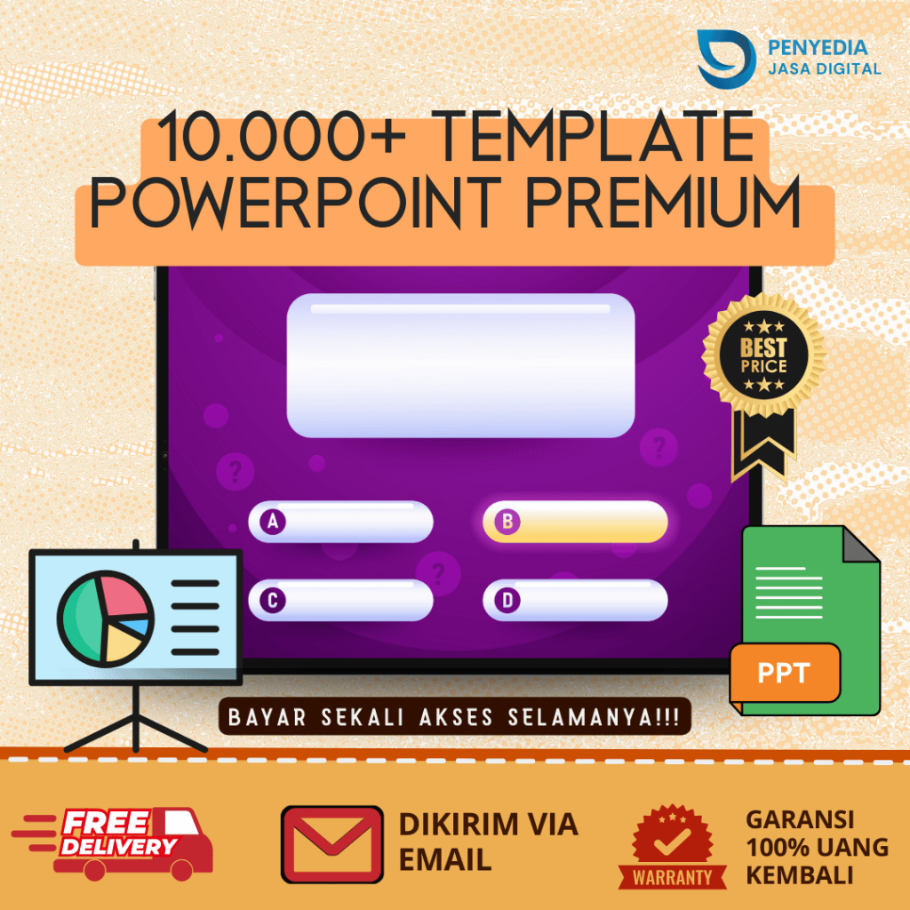 Jual 10.000+ Template PowerPoint Premium, Siap Pakai Bikin Presentasi Lebih Keren! | Shopee ...